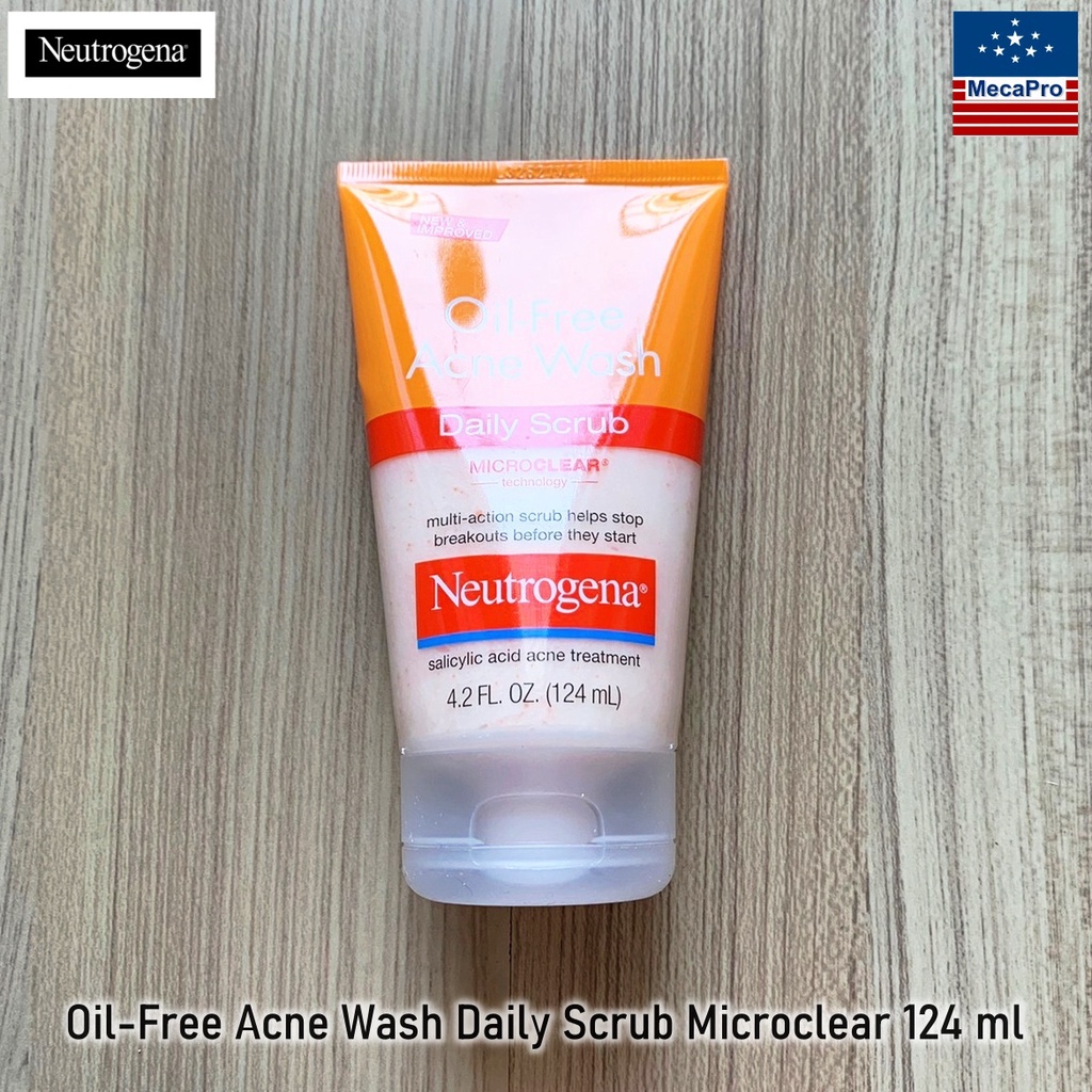 Neutrogena® Oil-Free Acne Wash Daily Scrub Microclear 124 ml นูโทรจีนา ...