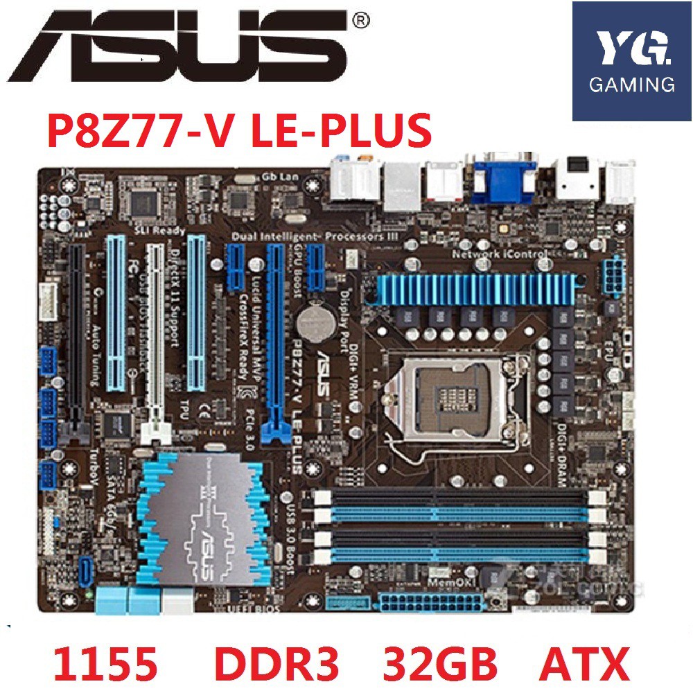ASUS P8Z77-V LE PLUS Desktop Motherboard Z77 Socket LGA 1155 i3 i5 i7 DDR3 32G ATX UEFI BIOS ...