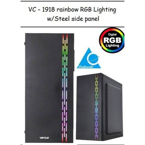 VENUZ ATX Computer Case VC1918 ไฟ RGB | Shopee Thailand
