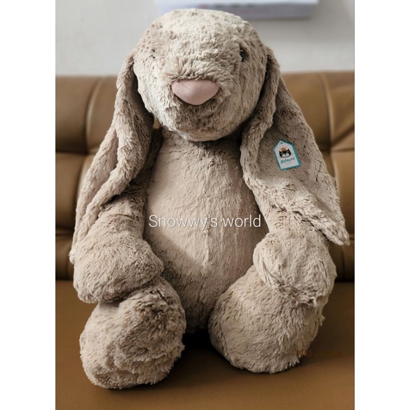 Jellycat Bashful Beige Bunny Really Big 67 cm มือ 1 ป้ายห้อย ของแท้ 100% | Shopee Thailand