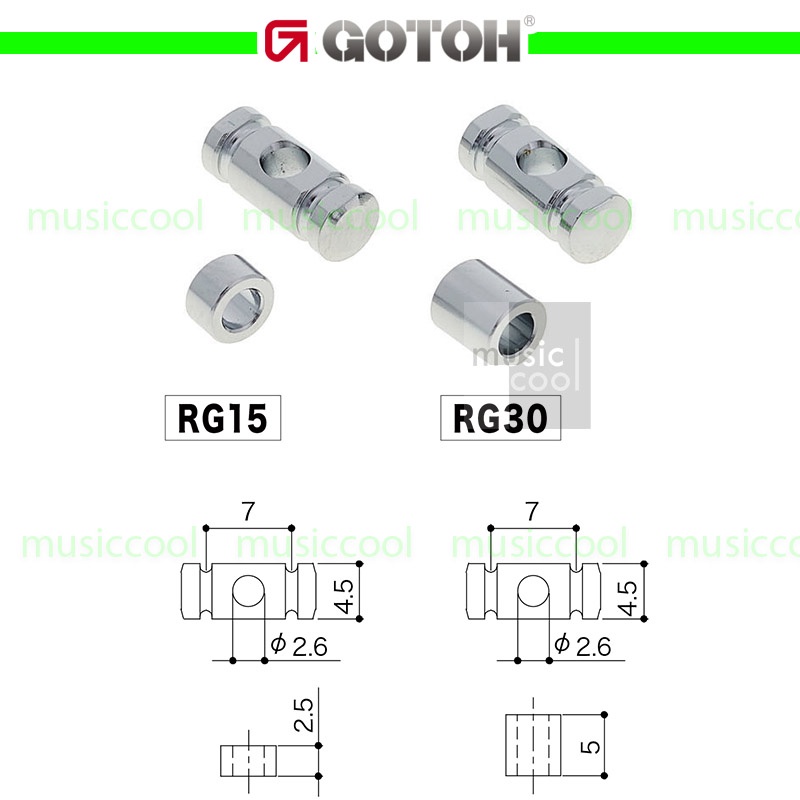 รีเทนเนอร์ GOTOH รุ่น RG15&RG30 - ตัวดึงสายกีตาร์ String retainer set | Shopee Thailand