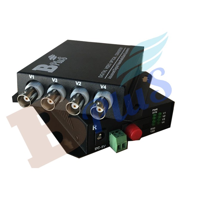 VIDEO CONVERTER 4CH Analog 720P RG6 TO FIBER OPTIC | Shopee Thailand