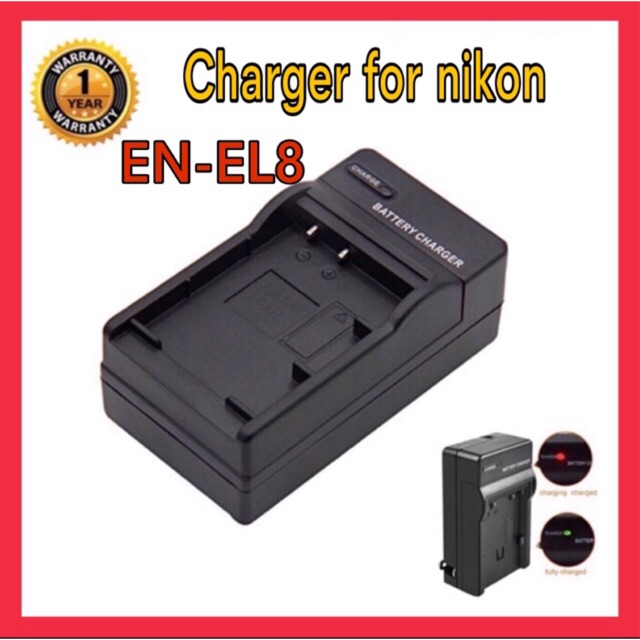 แท่นชาร์จแบตกล้อง นิคอน EL-EL8/ NIKON CHARGER EN -EL8 | Shopee Thailand