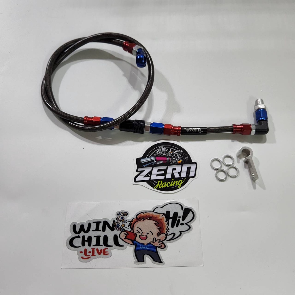 ZERN PSI สายเบรค หัวกลม 90 องศา ยาว 36 อะไหล่รถมอเตอร์ไซค์ | Shopee Thailand