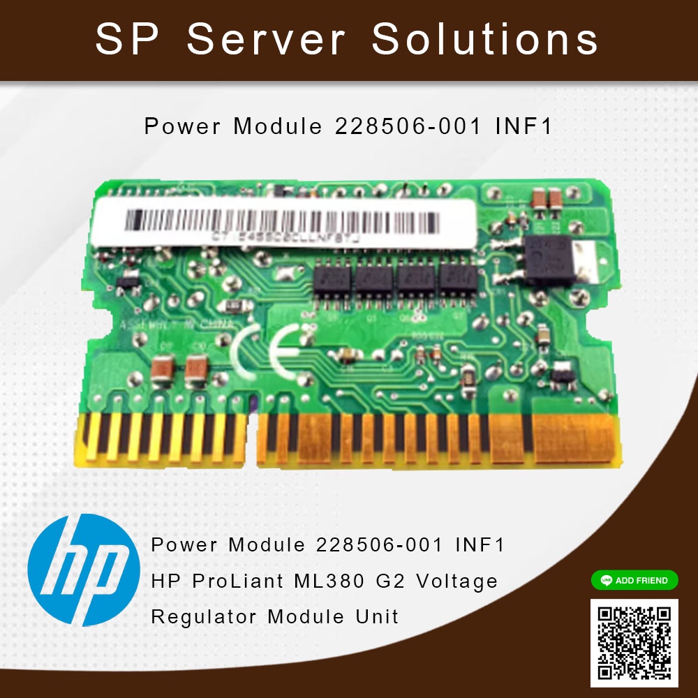 Power Module 228506-001 INF1 HP ProLiant ML380 G2 Voltage Regulator ...