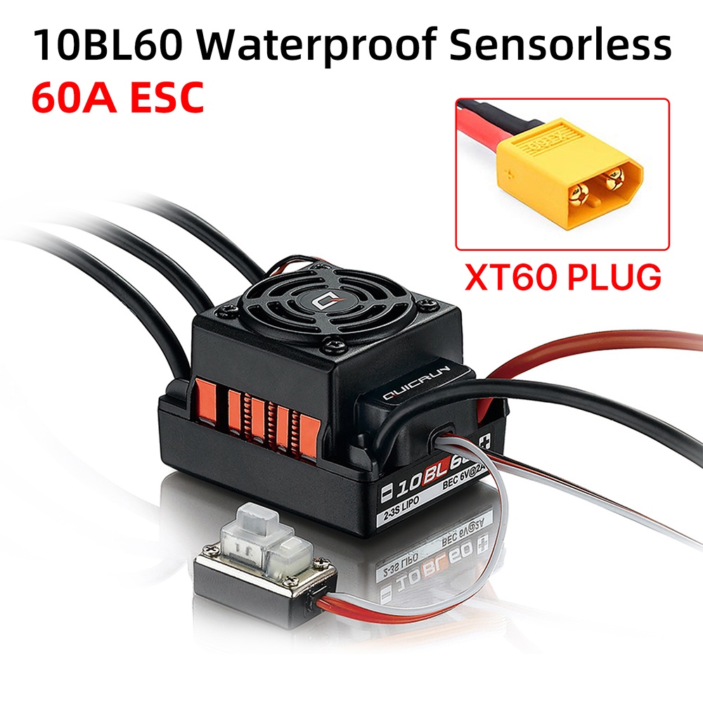 Hobbywing 10BL60 60A ESC ใหม่ รถบักกี้บังคับวิทยุ ไร้แปรงถ่าน กันน้ํา ...