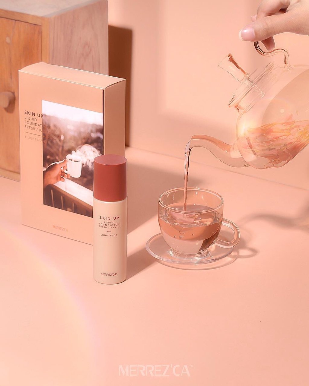 Merrezca Skin Up Liquid Foundation SPF50/PA+++ 30ml เมอร์เรซกา รองพื้น ...