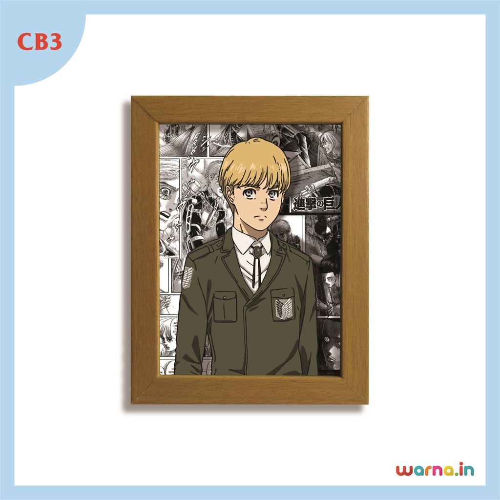 Attack on Titan / AOT Character II - Vector Art Design กรอบรูปไม้ ...