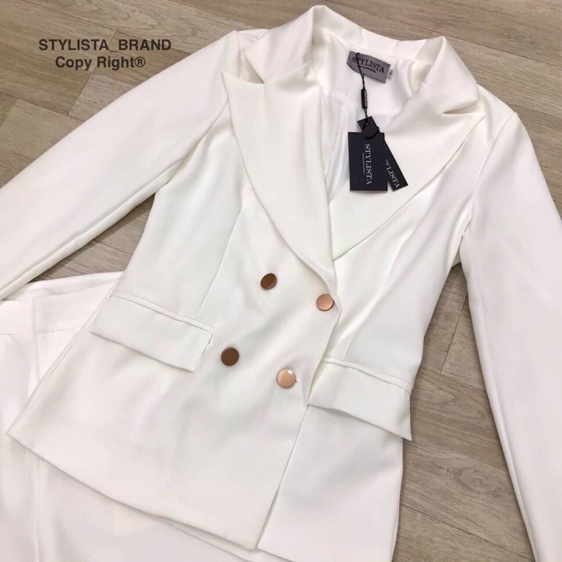 Code:: 792 ชุดสูททำงาน ชุดสัมภาษณ์งานสีดำ งานป้าย stylista | Shopee ...