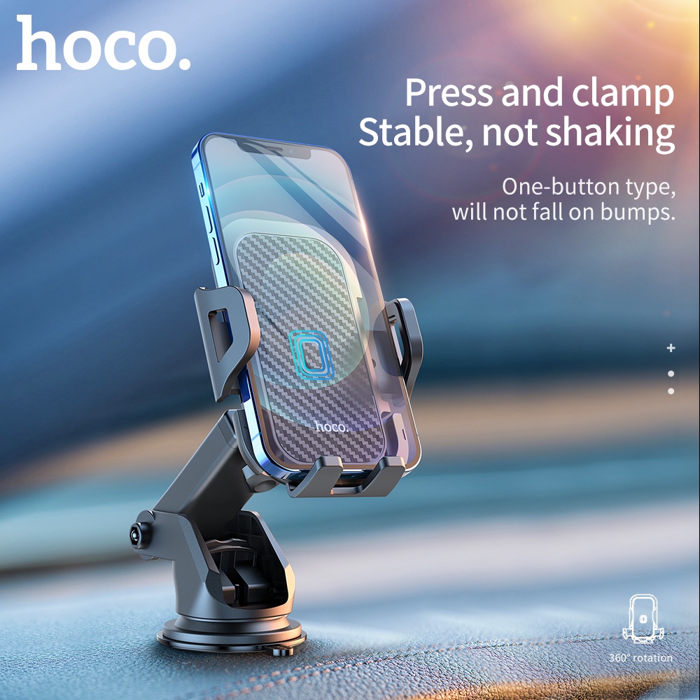 HOCO CA76 ที่วางมือถือในรถ ติดกระจกและคอนโซลรถ ที่ยึดโทรศัพท์ในรถติดแดชบอร์ด Car holder for ...
