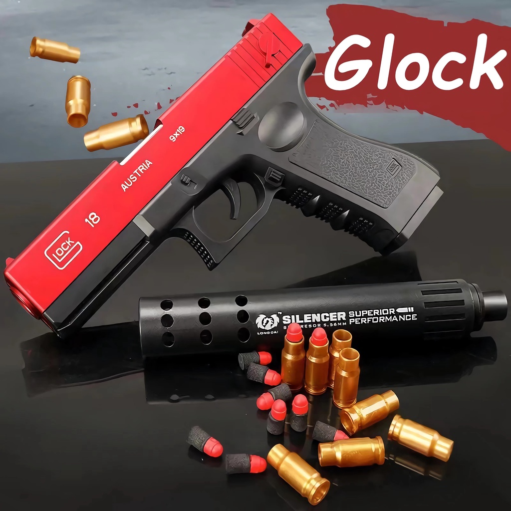 ปืน 99 บาท Glock ปืนของเล่น ปืนกระสุนโฟม ปืนของเล่นแรงๆ ปืนของเล่นเด็ก ของเล่นสำหรับเด็ก รุ่น