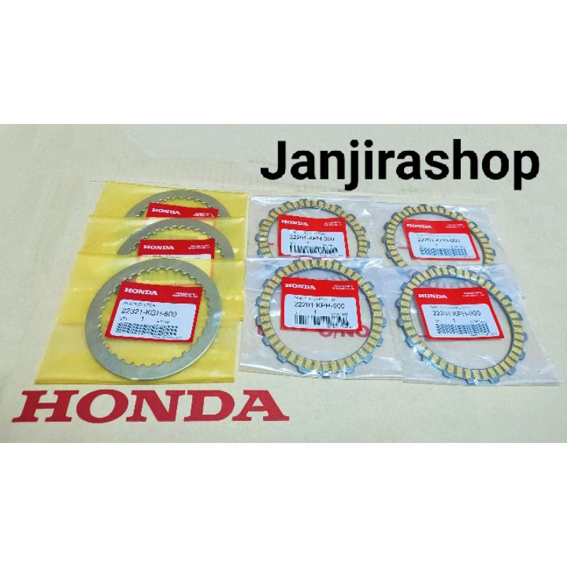 แผ่นครัช พร้อม แผ่นเหล็กครัช HONDA (แท้) WAVE125 R / S / i เวฟ125 R / S ...