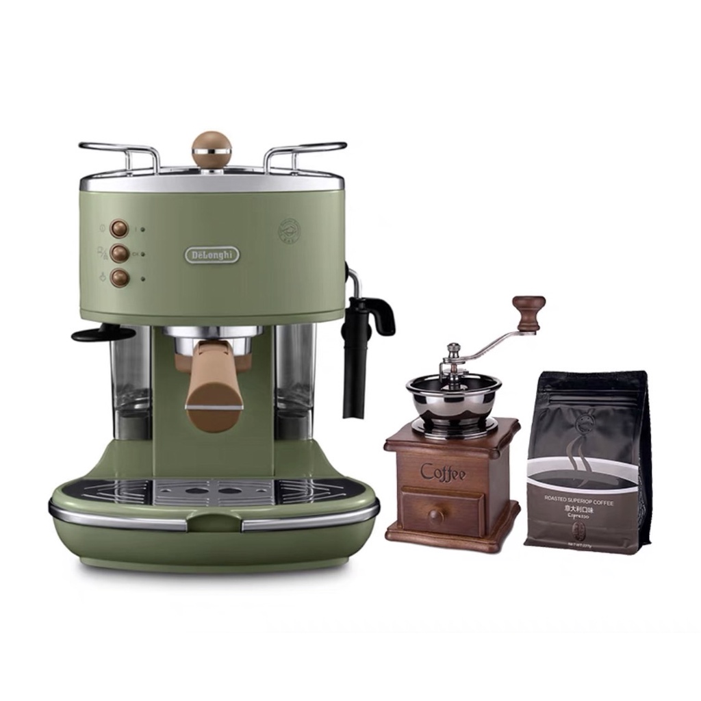 Delonghi ECO310 Semi-Automatic Coffee Machine Retro Italian เครื่องชง ...