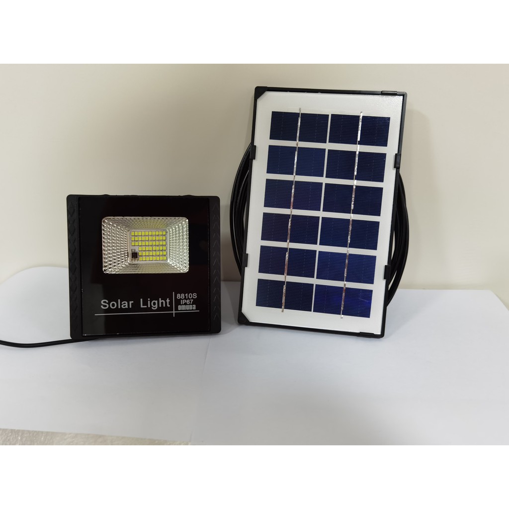 OMUDA_SHOP ไฟโซล่าเซลล์ สปอตไลท์ Solar LED โซล่าเซลล์ รุ่นพี่บิ๊ก jd-10W(8810S)-(PPS) แสงสีขาว ...