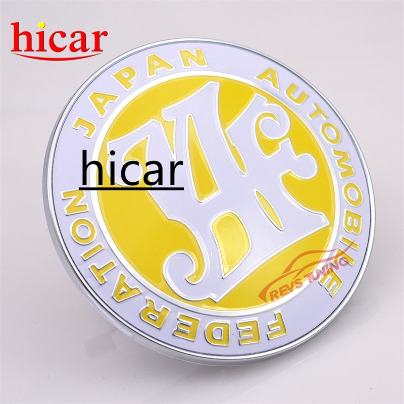 Jaf ป้ายสัญลักษณ์โลโก้ JAF อลูมิเนียม 90 มม. และพลาสติก JDM สไตล์ ...