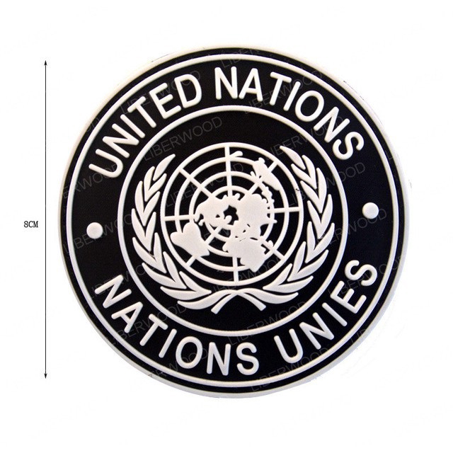 United Nation Complete Un United Nations U.N. Badge Pvc Tactical Army ...