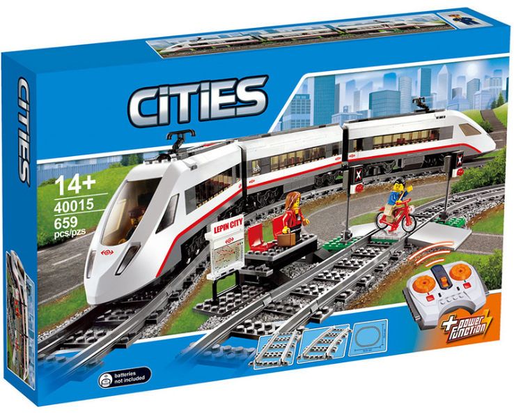 Mega Toys ชุดตัวต่อ รถไฟบังคับ No 40015 ชุด High speed rail Train จำนวน ...