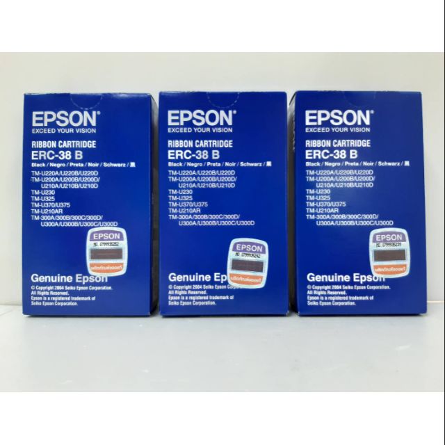 หมึก EPSON ERC-38Bสีดำ แพค 3 กล่อง ของแท้ | Shopee Thailand