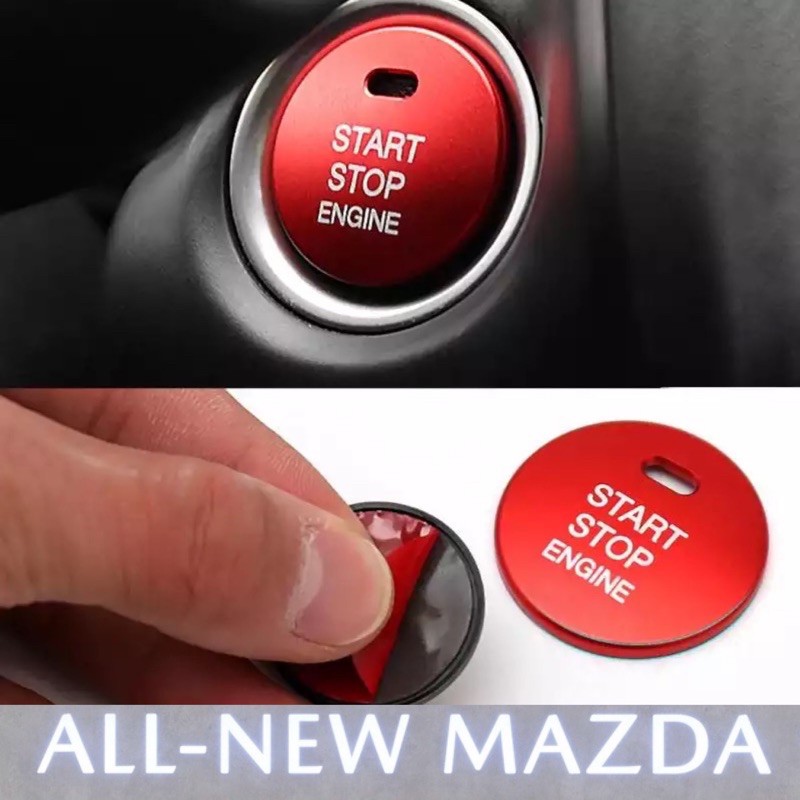 ครอบปุ่มสตาร์ท push start Mazda 2,3(2014-2019),CX3,CX5,CX8 | Shopee ...