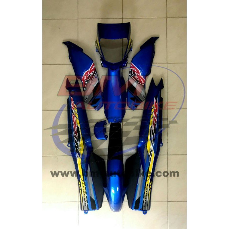 ชุดสี NICE125 สีน้ำเงินล้วน (8ชิ้น) ไม่รวมดำด้าน ได้ตามรูป เฟรมรถ HONDA ...