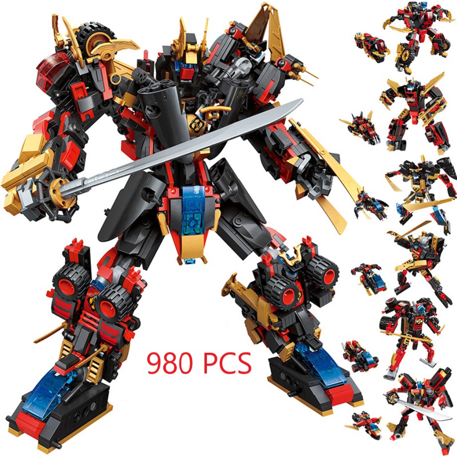 [980 รายละเอียด] Cool Transforming Robot Ninja Model Puzzle Set, 6 in 1 ...