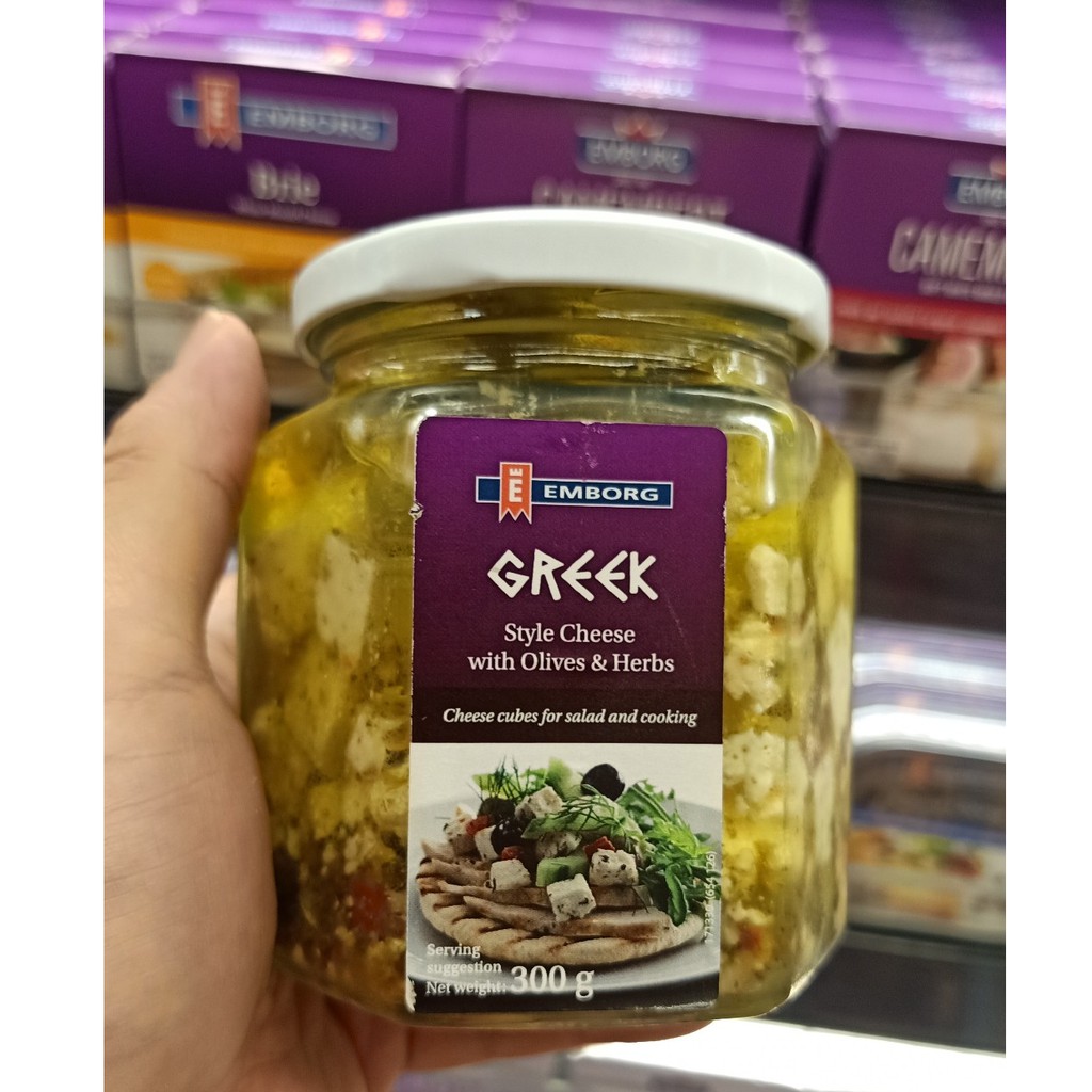 ecook ผลิตภัณฑ์ เนยแข็ง ในน้ำมัน เรปซีด มะกอก และสมุนไพร g emborg greek ...