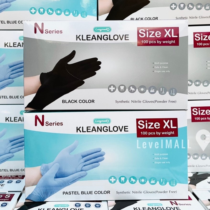 ถุงมือไนไตรสังเคราะห์ คลีนโกรฟ Kleanglove Synthetic Nitrile Gloves Size S M L | Shopee Thailand