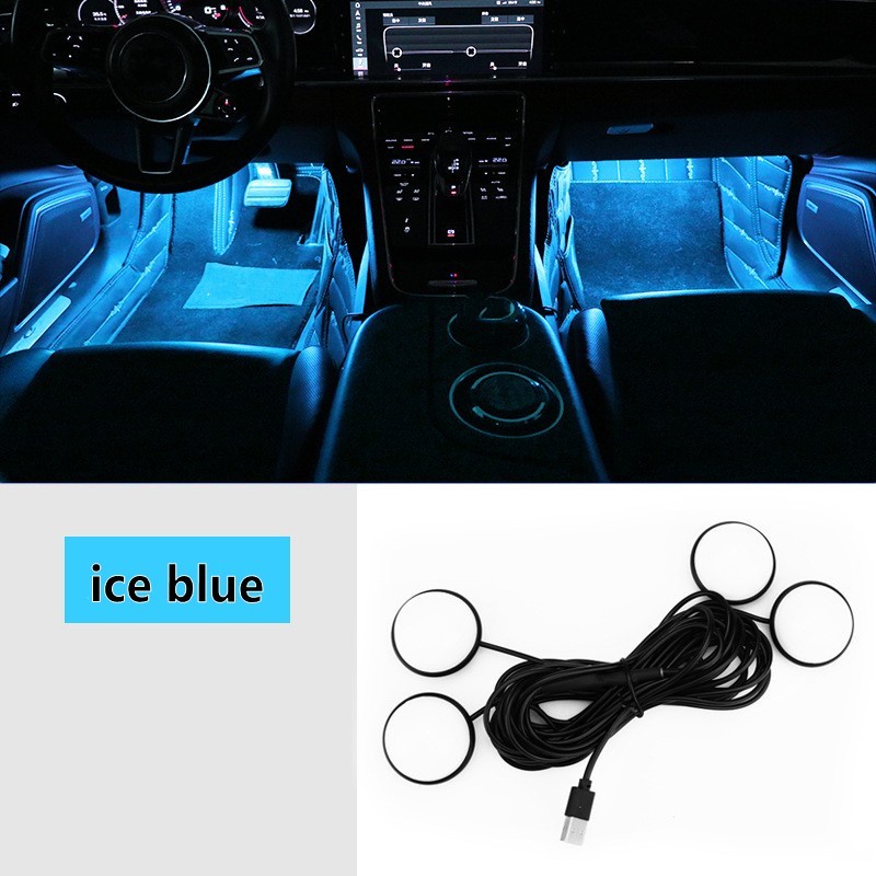 [Car Foot Ambient LED Lights] [3 Colors Car Ceiling Interior Light ...