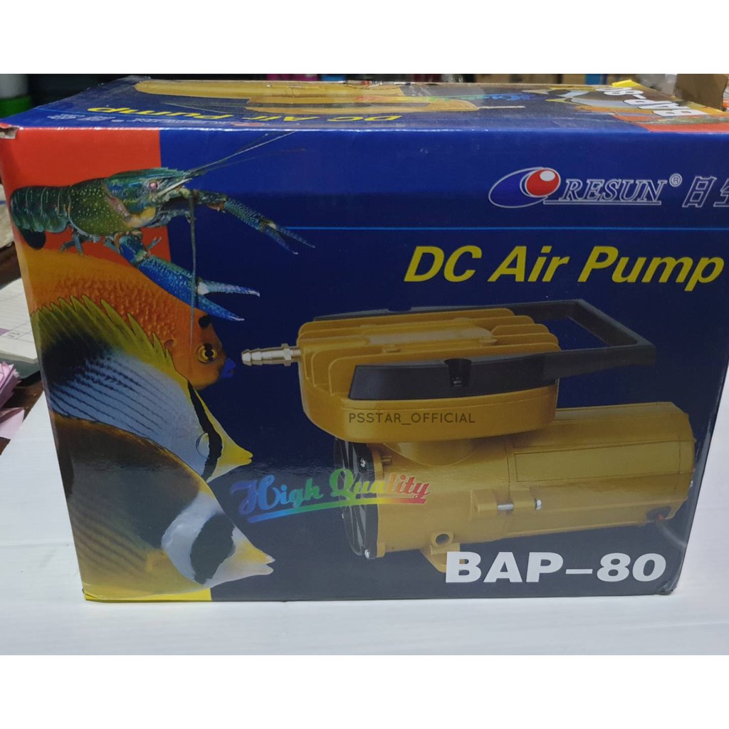 ปั๊มลม DC 12V ต่อแบตเตอรี่รถยนต์ Resun BAP-80 AIR PUMP สินค้าแท้ประกันศูนย์ RESUN | Shopee Thailand