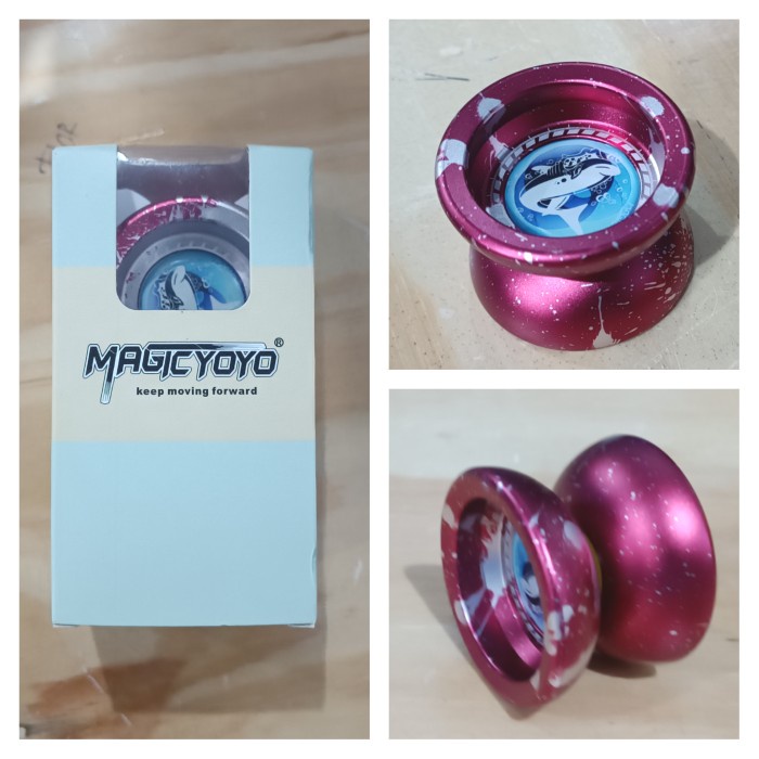 เชือกยาง รูปปลาฉลาม สีแดง แบบมืออาชีพ ของเล่นสําหรับเด็ก รุ่น Magicyoyo ...