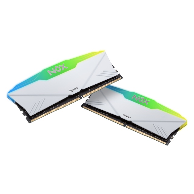 RAM DDR4(3200) 16GB (8GBX2) APACER NOX RGB WHITE | Shopee Thailand