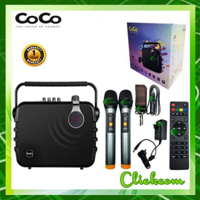 COCO Speaker KARAOKE Bluetooth K5 | Shopee Thailand