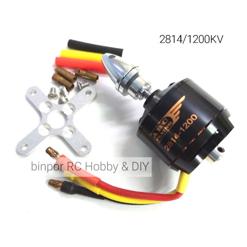 มอเตอร์ ABC 2814/1200KV ใช้ใบ 10x6,10x6E เหมาะสำหรับ เครื่องบิน rc ปีก ...