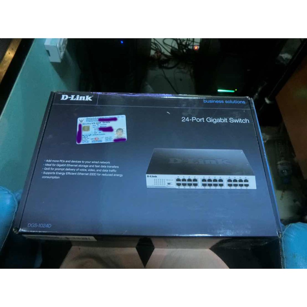 D-LINK DGS-1024D 24 Ports Gigabit Switch HUB-10/100/1000 (ใช้แล้ว ...