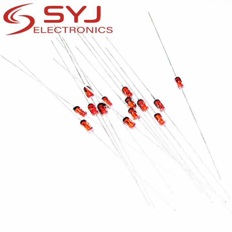 10pcs/lot 1N34A 1N34 Germanium Diode 50mA 65V DO-35 (DO-204AH) IN34A ...