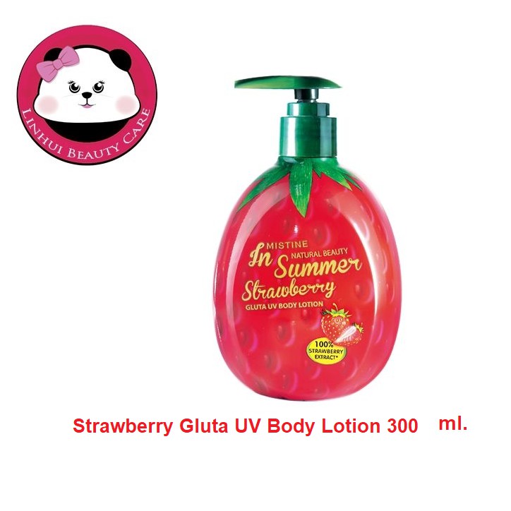 Mistine Natural Beauty In Summer Strawberry Gluta UV Body Lotion 300 ml ...