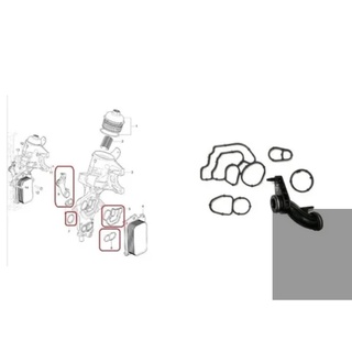 ชุดปะเก็นออยล์คูลเลอร์+ท่อออยล์ Colorado ปี 2012-2019-19/TRAILBLAZER13 ...