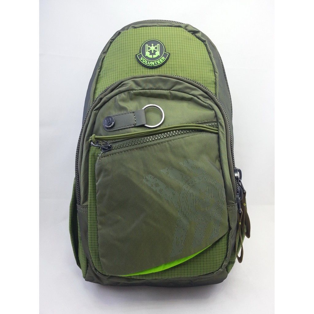 VOLUNTEER (โวลันเทียร์) กระเป๋าคาดอก VA-1663-08 สีเขียว | Shopee Thailand