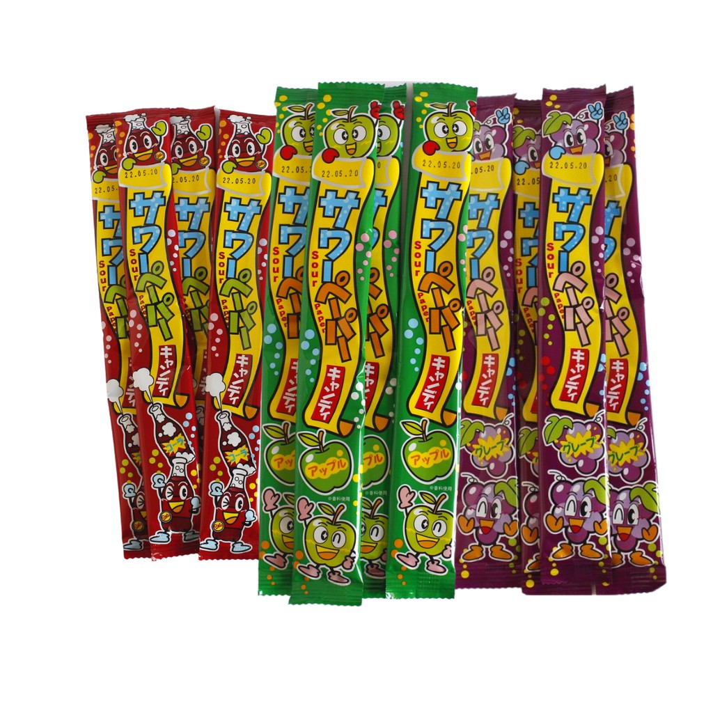 จำกัด(เหลือน้อย ) เยลลี่ไม้บรรทัด เยลลี่ผลไม้ เยลลี่ญี่ปุ่น - Sour ...