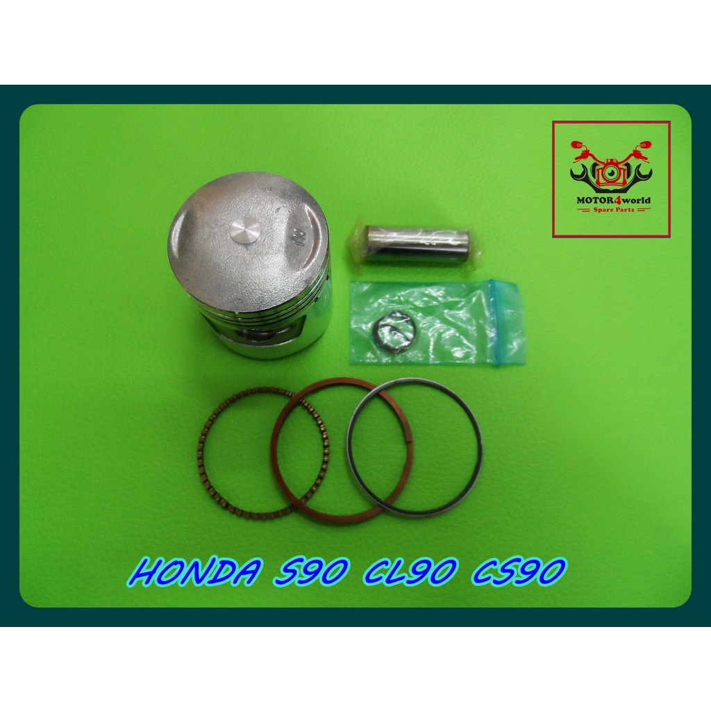 PISTON with PISTON RING COMPLETE SET size 0.25 For HONDA S90 CL90 CS90 // ชุดลูกสูบ พร้อม แหวน ...