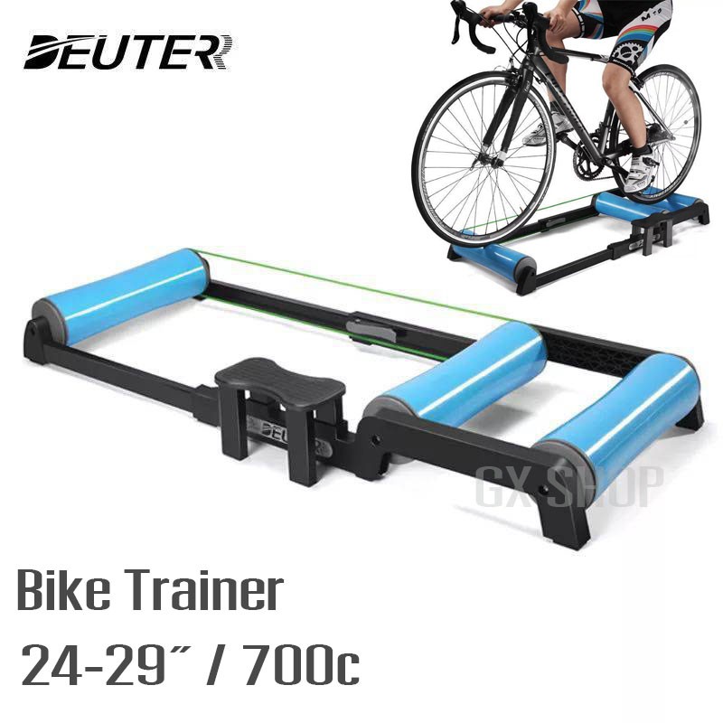 Bike Trainer Deuter เทรนเนอร์จักรยาน 3 ลูกกลิ้ง 26-29" เทรนเนอร์ สีฟ้า /0968 | Shopee Thailand