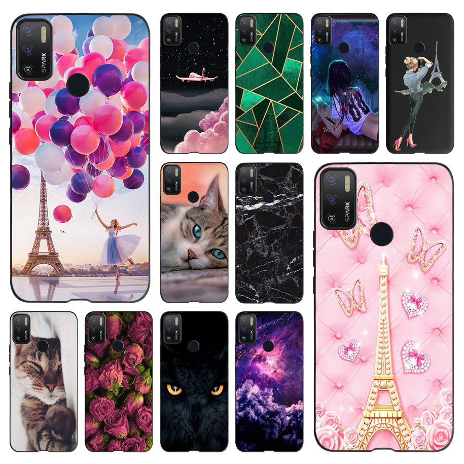 Tecno Spark 6 Air Ke6J เคสโทรศัพท์ซิลิโคน Tpu แบบนิ่มลายหอคอย 5 Air ...