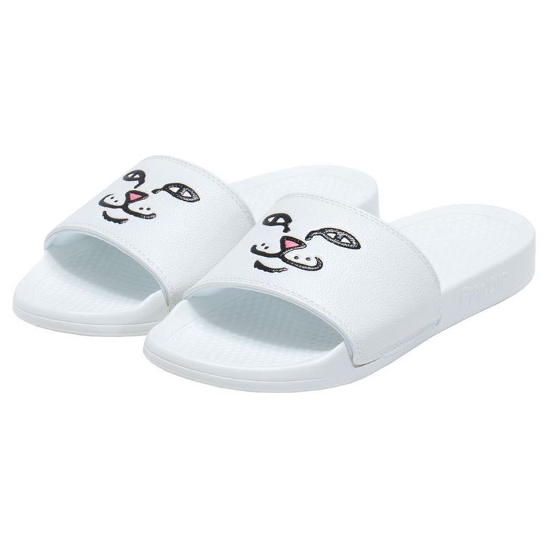 SLUM LTD - RIPNDIP Lord Nermal Face Slides White | Shopee Thailand