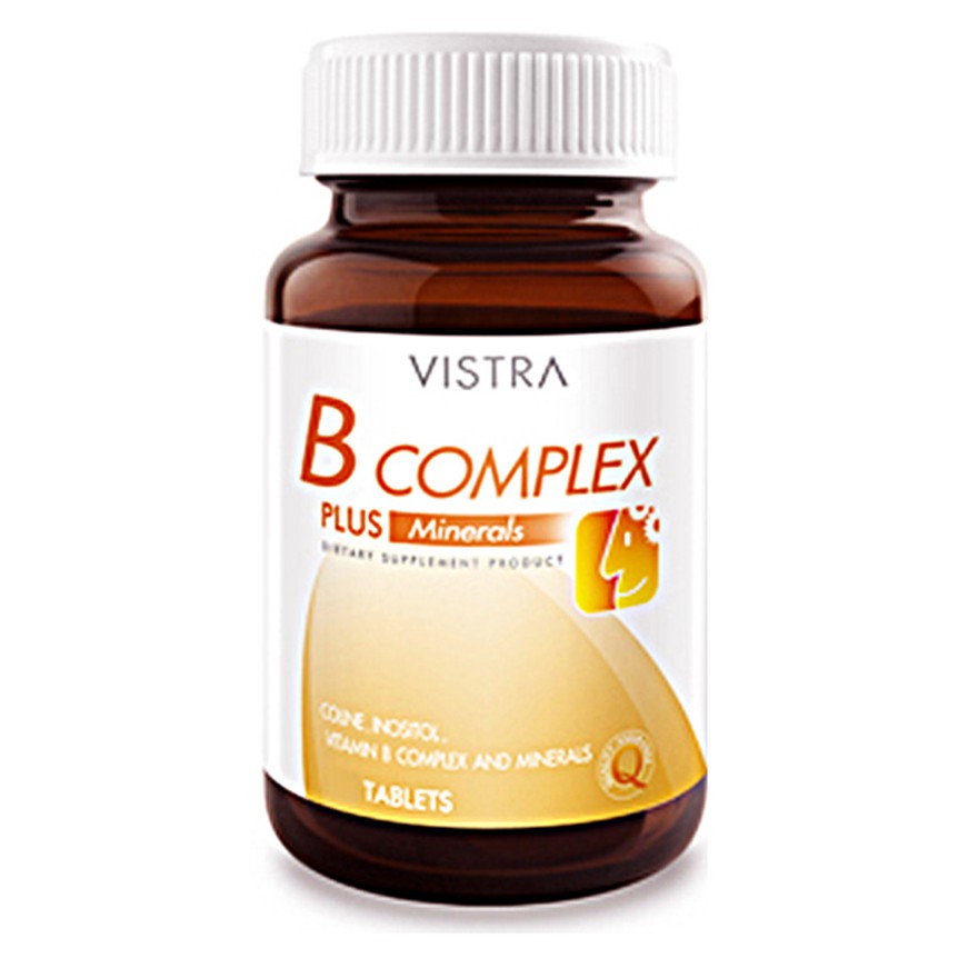 VISTRA B Complex Plus Minerals วิสทร้า บี คอมเพล็กซ์ พลัส มิเนอรัล 30 ...