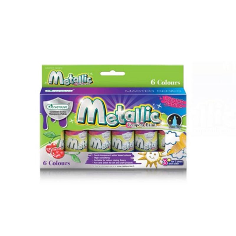 MASTERART METALLIC TEMPERA PAINT มาสเตอร์อาร์ต ชุดสีเมทัลลิคมาสเตอร์ซี ...