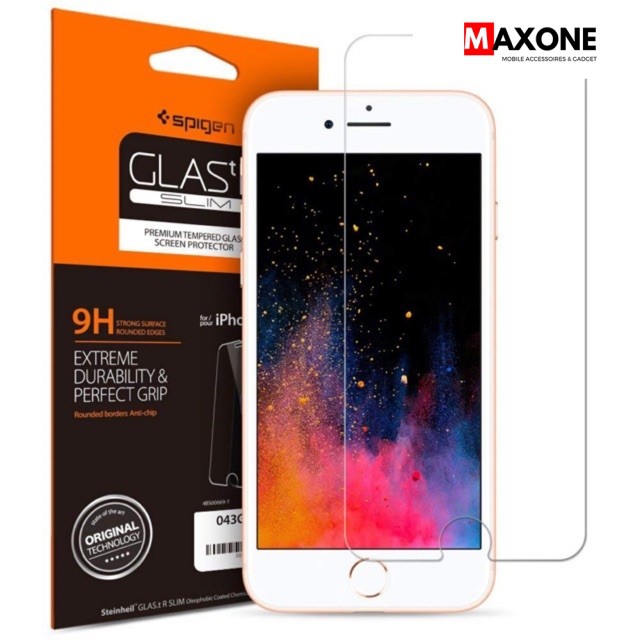 Spigen iPhone 8 Plus / 7 Plus ตัวป้องกันหน้าจอ แบบเต็ม GLAS.tR SLIM HD ...