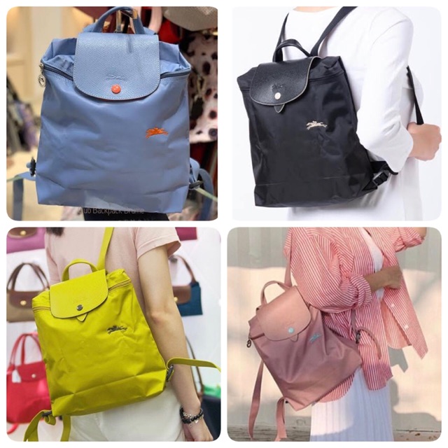 พร้อมส่ง * Longchamp Club Backpack กระเป๋าเป้ (เลือกสีด้านใน) | Shopee ...
