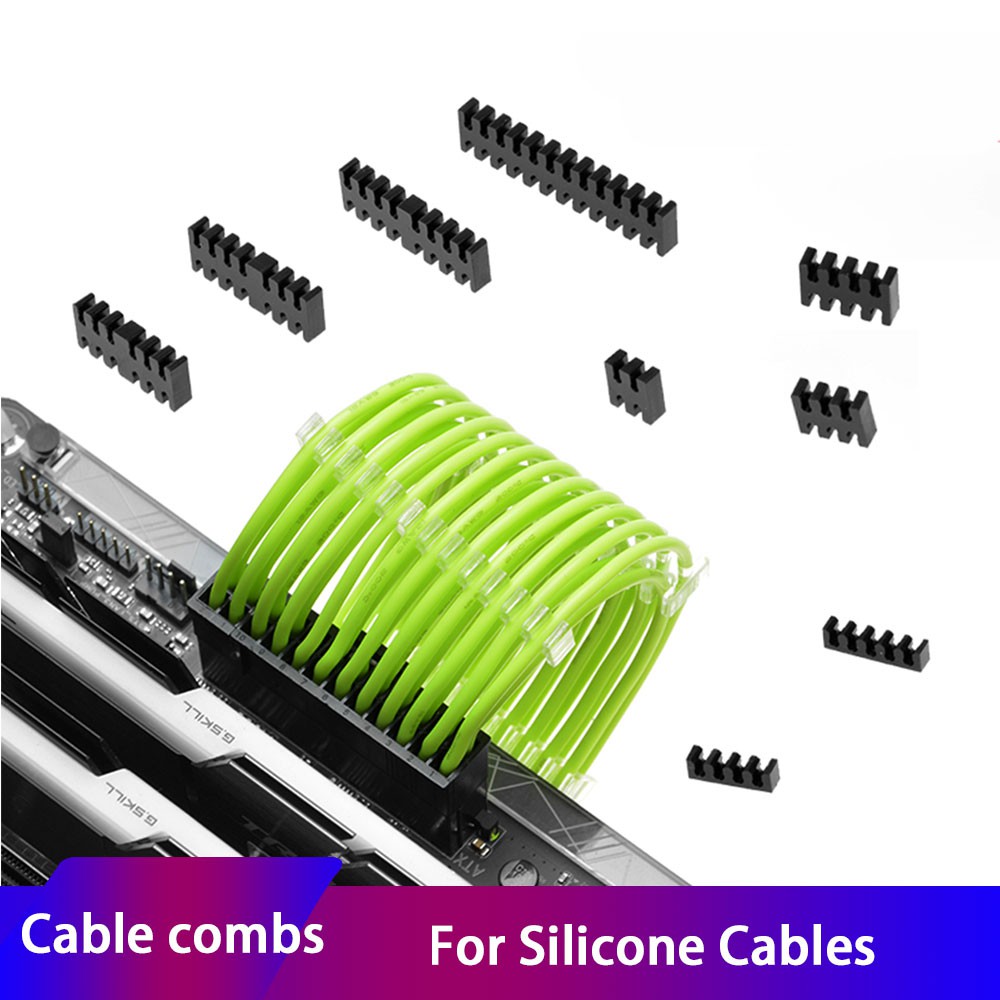 clear cable combs for silicone cables managements cable clip | Shopee ...