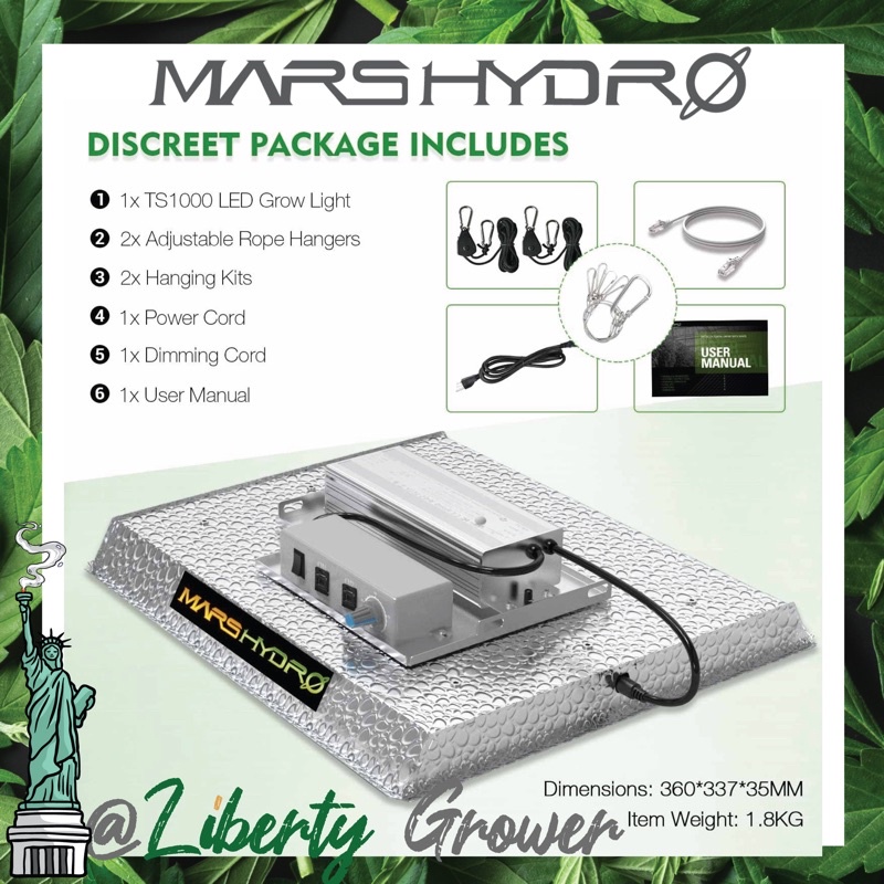 Hot Sale 🔥[ส่งฟรี]New Version 2022 Mars Hydro TS1000 LED Full Spectrum Grow Light 150W with IR ...