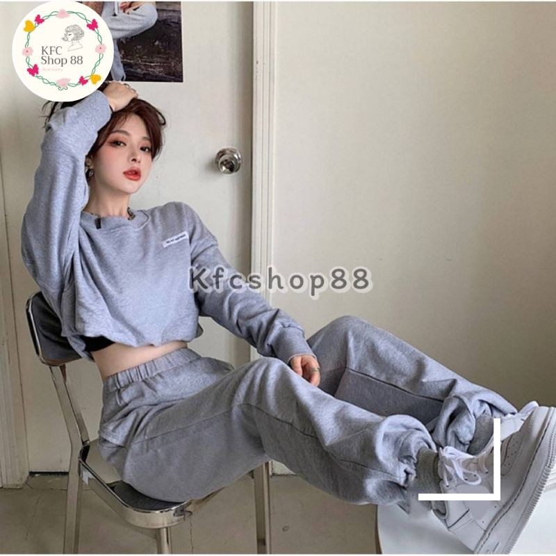 🔥 ใหม่ 🔥 ชุดSet ขายาว/แขนยาว กางเกงขาจั๊ม ผ้านิ่ม ใส่สบาย #059 | Shopee Thailand